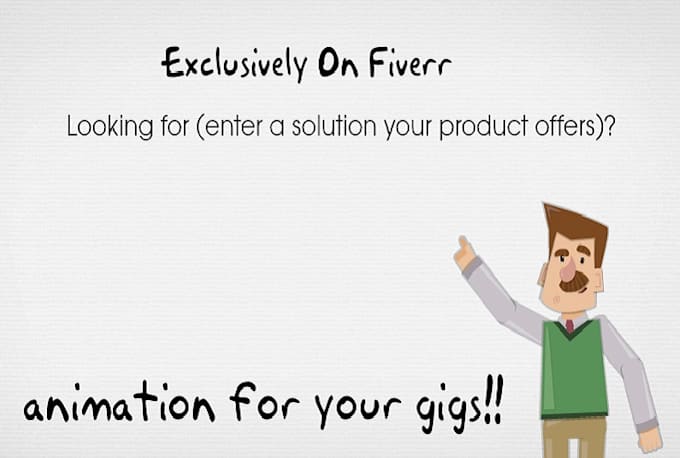 Creat an animation for your fiverr gig by Giladblack | Fiverr