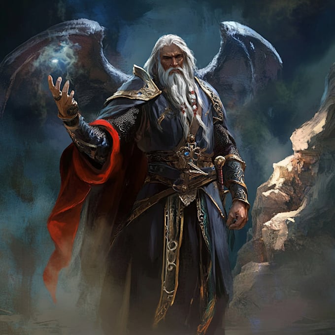 Make a unique fantasy character concept art by Tushaegrez | Fiverr