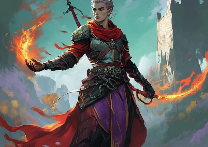 Design unique dnd character art for your project by Chaerzeih | Fiverr