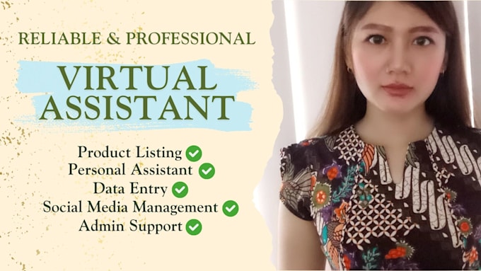 Be your reliable professional virtual assistant by Mitekimuteki | Fiverr