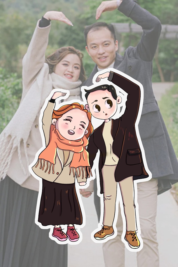 Design your character as a cute chibi illustration by Tranlong2204 | Fiverr