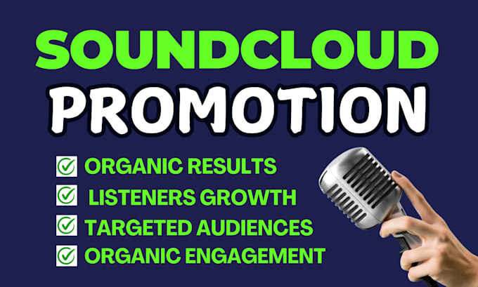 Promote your soundcloud music to organic audiences by Dewani5 | Fiverr