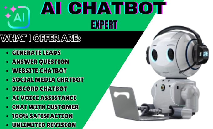 Create ai chatbot, ai website, ai saas app, ai app, ai software with integration by Verve_pro ...
