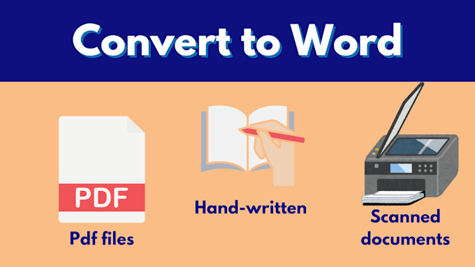 Convert to microsoft word documents by Flormoyano | Fiverr