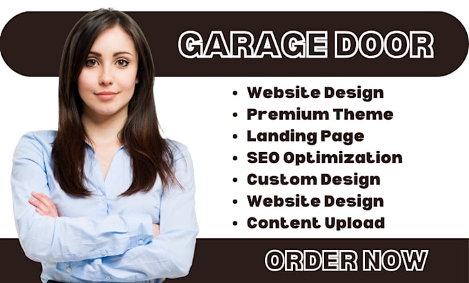 Design garage door landing page garage door repair website garage door ...