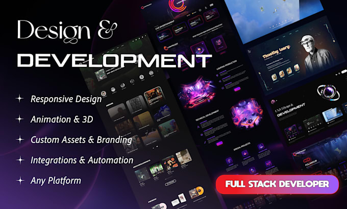 Design or develop a creative modern animated website ui by Shan ...