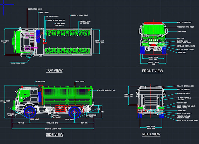 Create precise 2d and 3d technical drawings using autocad by Khuzaime ...
