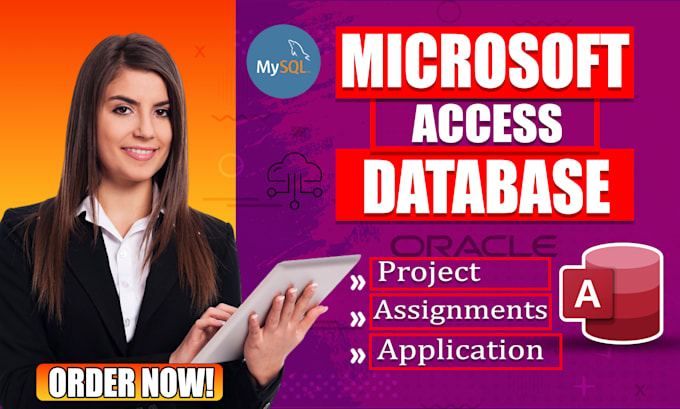 Develop microsoft access database project and assignments by Waleedakhtar34 | Fiverr