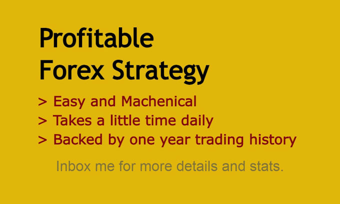Teach a profitable forex trading strategy with proven track record by ...