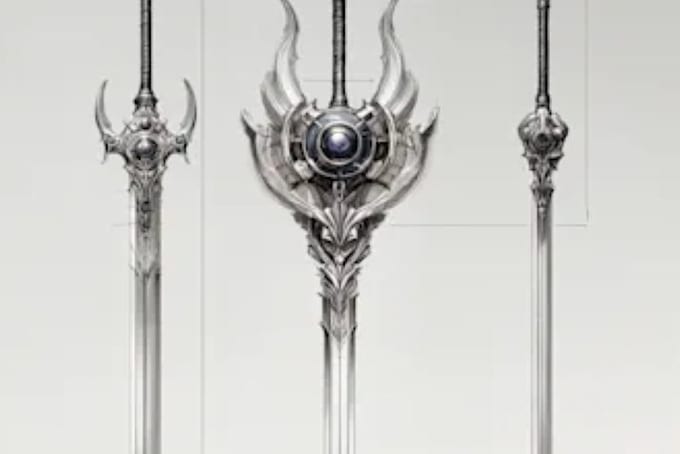 Draw weapon concept art by Hugechenu | Fiverr