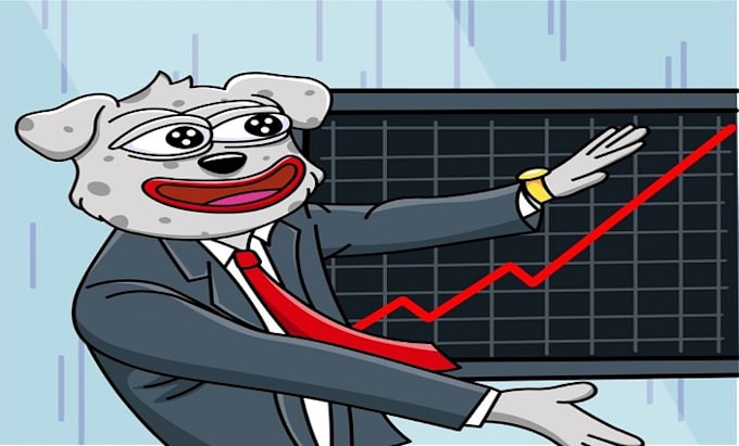 Memecoin art, meme video crypto art, pepe character, 2d memecoin ...