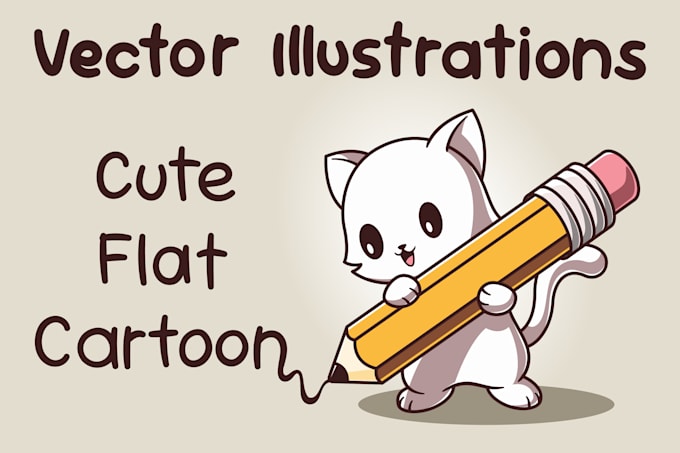 Create custom 2d cute vector illustrations by Stas_denysiuk | Fiverr