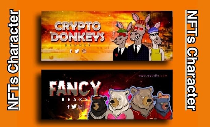 Creates nfts characters for 1k 10k 20k collection with metadata by ...