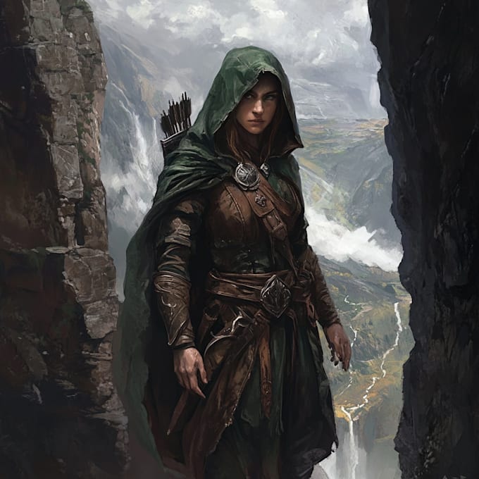 Create fantasy dnd character art, illustration, concept art by ...