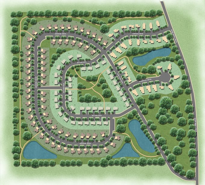 Do real estate site plan and architectural site plan render by ...