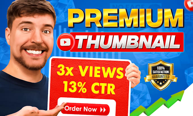 Design attractive eye catchy youtube thumbnail by Creativeninja77 | Fiverr