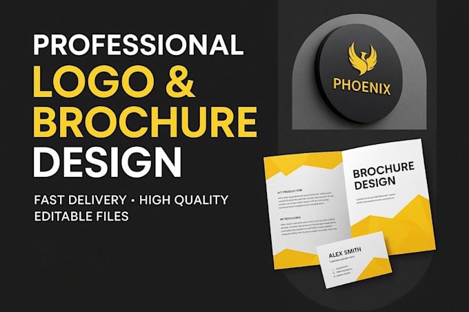 Design creative logo brochures and branded graphics by Isaactomiw | Fiverr