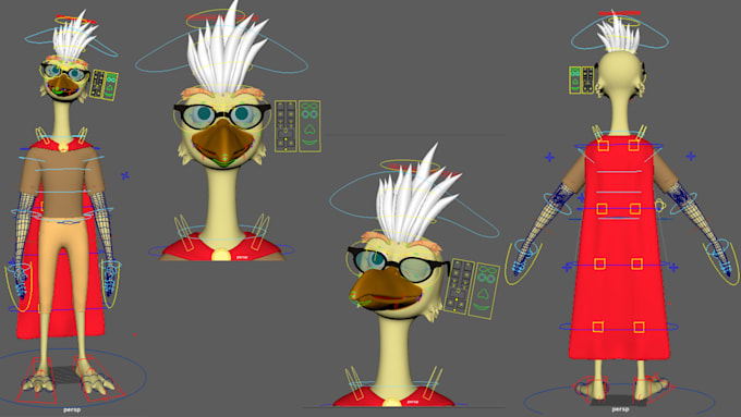 Rig your 3d character professionally in maya by Shaheersiddi580 | Fiverr