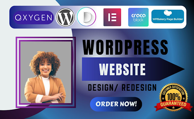 Design, clone, or redesign wordpress website using divi, crocoblock or wpbakery by ...