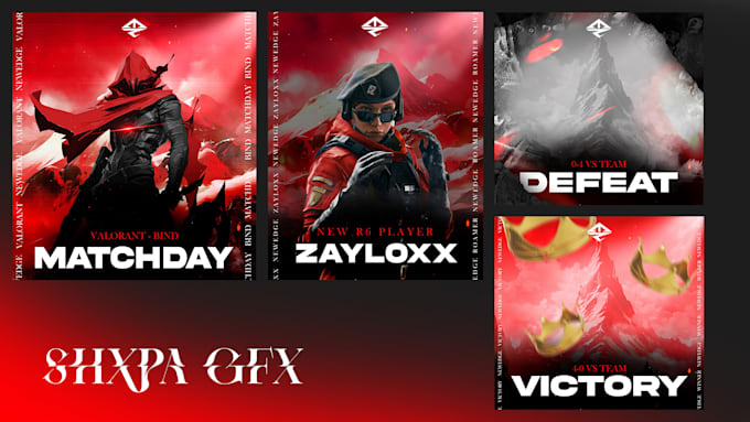 Do a visual identity for your esports team by Shxpa_disign | Fiverr