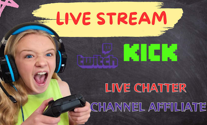 Organic kick channel promotion to bring twitch and kick live viewers to ...
