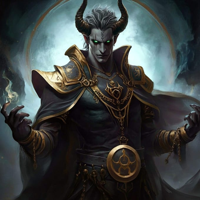 Create your dnd character illustration concept art by Phroxigre | Fiverr
