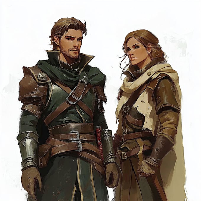 Draw dnd character art illustration commissions by Qilseaki | Fiverr