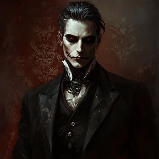 Make a unique fantasy horror character art by Siennathomso | Fiverr