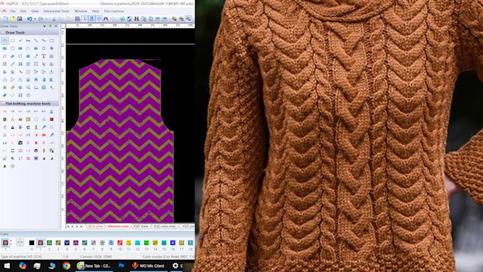 Create sweater pattern program for jacquard machines by Mosta794 | Fiverr