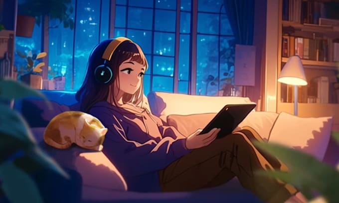 Create image animation or lofi loop animation youtube by Akterrehena231 ...