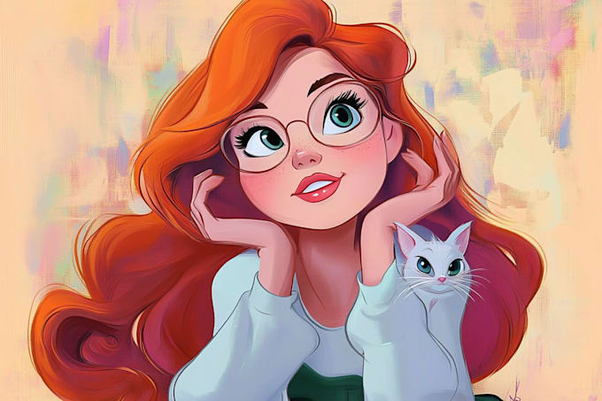 Draw you a beautiful portrait in disney cartoon style by Paetrmall | Fiverr