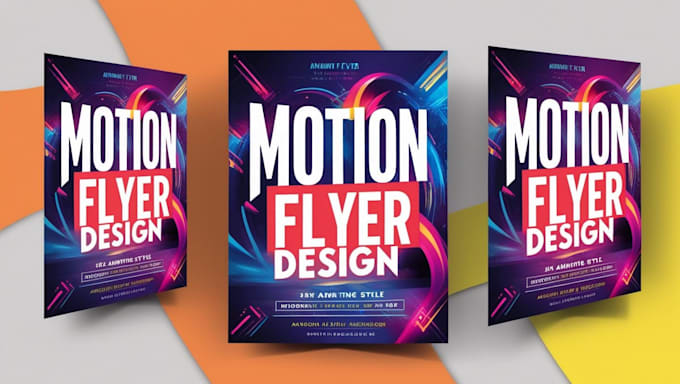 Animate motion flyer card design club flyer design by Humble_space | Fiverr
