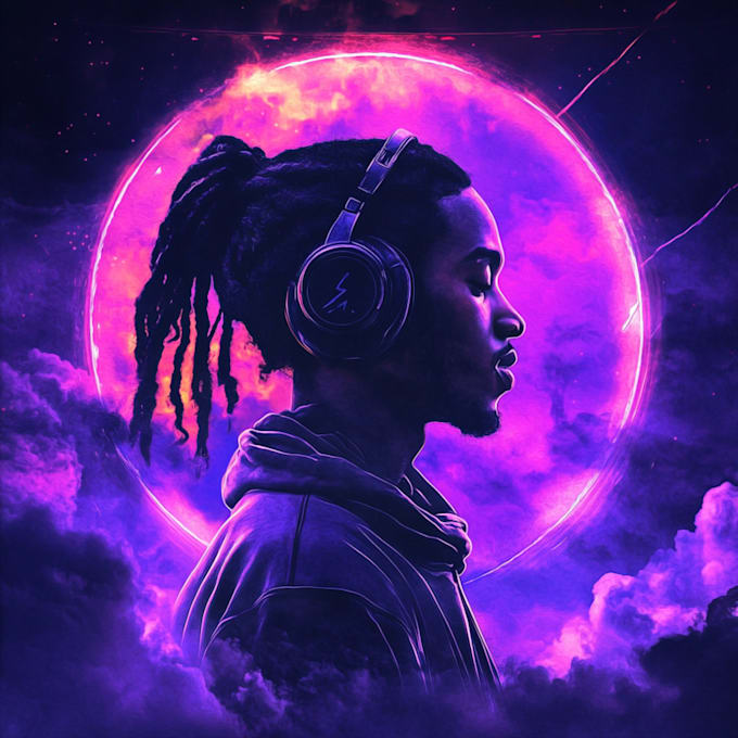 Draw a music album cover design or mixtape cover art by Mladlena | Fiverr