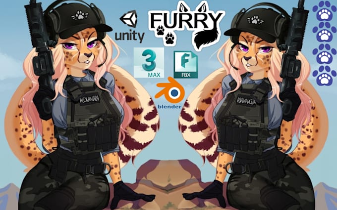 Faire un avatar furry personnalisé vrc avatar furry nsfw fursona vrchat ...