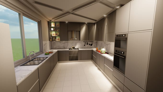 Do your kitchen desgin wardrobe floor layout plan by Allahjurio5 | Fiverr