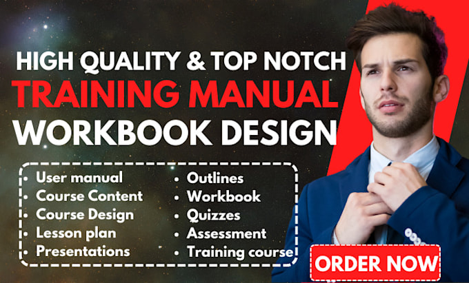 Create training manual, training course, user manual and workbook ...