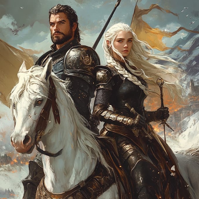 Draw dnd character art fantasy scifi illustration for you by Ponamander ...