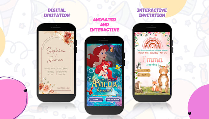 Create personalized digital invitations by Montteiro_silva | Fiverr