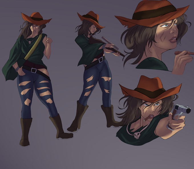 Create a professional 2d digital character design by Romero_arte | Fiverr