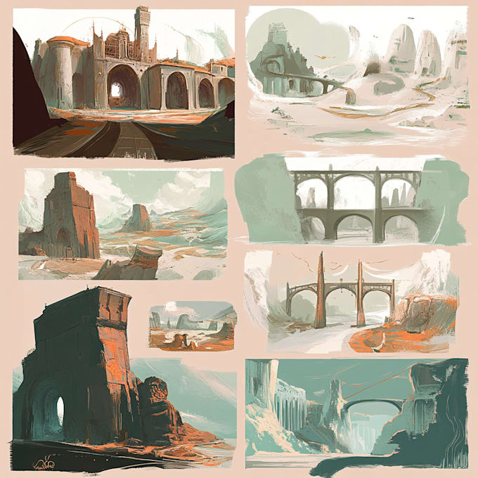 Draw awesome environment concept art by Alaimyant | Fiverr