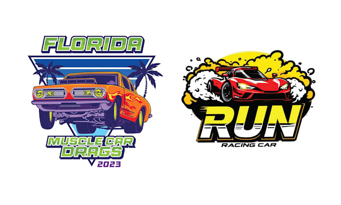 Design custom summer racing car logo by Stwnclk | Fiverr