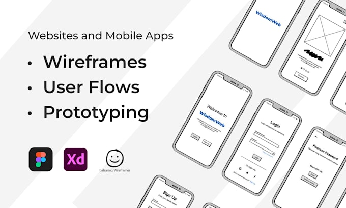 Design ux wireframes for websites and mobile apps in figma by Designer ...