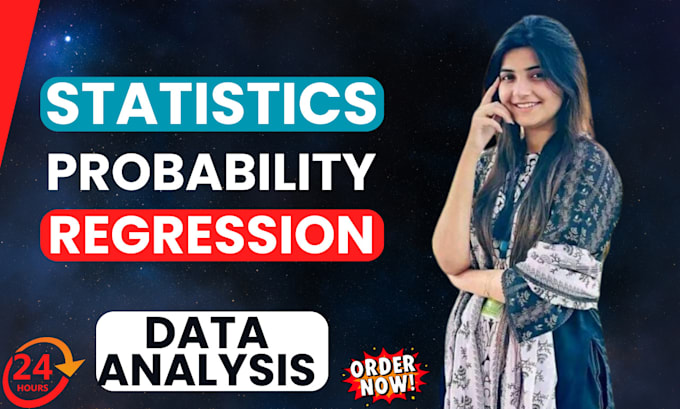 Do business statistics, probability, regression analysis, spss data analysis by Im_fatima72 | Fiverr