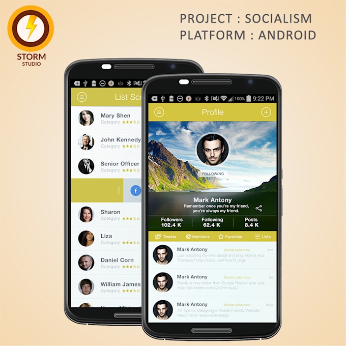 Design awesome ui for ios and android applications by Stormui | Fiverr