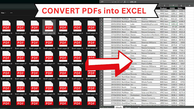 Do convert your pdf file into an excel file by Arifkhan748 | Fiverr