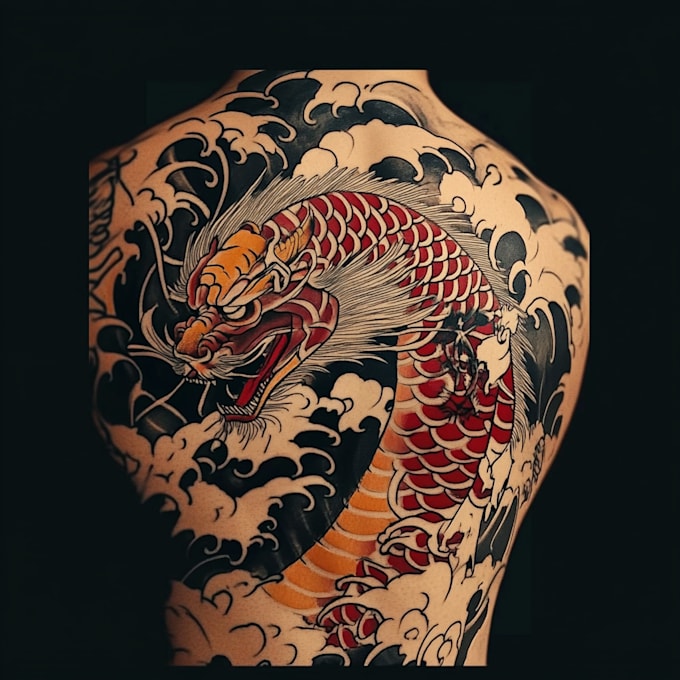Make a traditional japanese irezumi tattoo by Susannsen | Fiverr