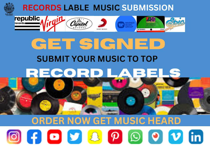 Do record label submission to get you signed by Pretendmusic | Fiverr