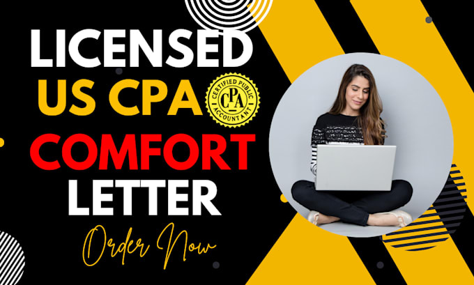 Do us cpa letter, mortgage letter, income verification, lender, comfort ...