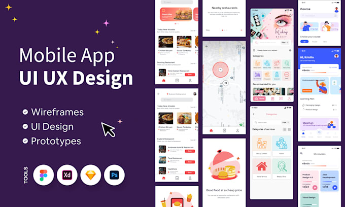 Design creative mobile app or website ui ux design in figma by Unzila_mughal06 | Fiverr