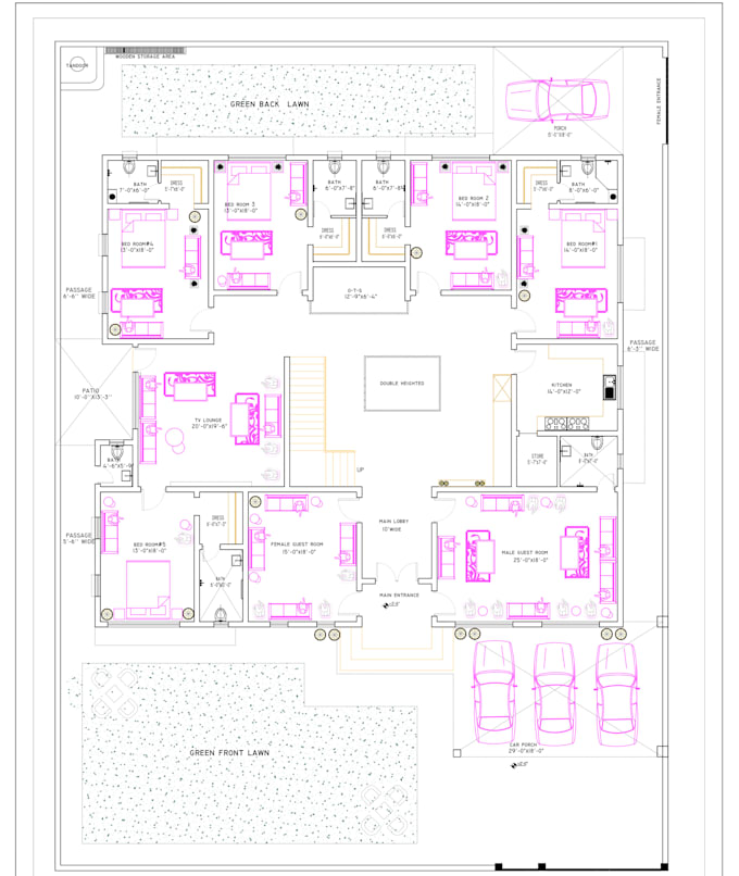 Create detailed 2d architectural drawings and floor plans by Mech ...